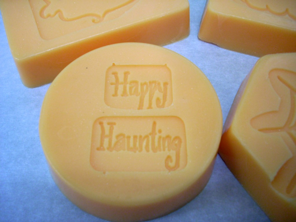 Halloween Crafts: How to Make Embossed Soaps with Unmounted Rubber Stamps