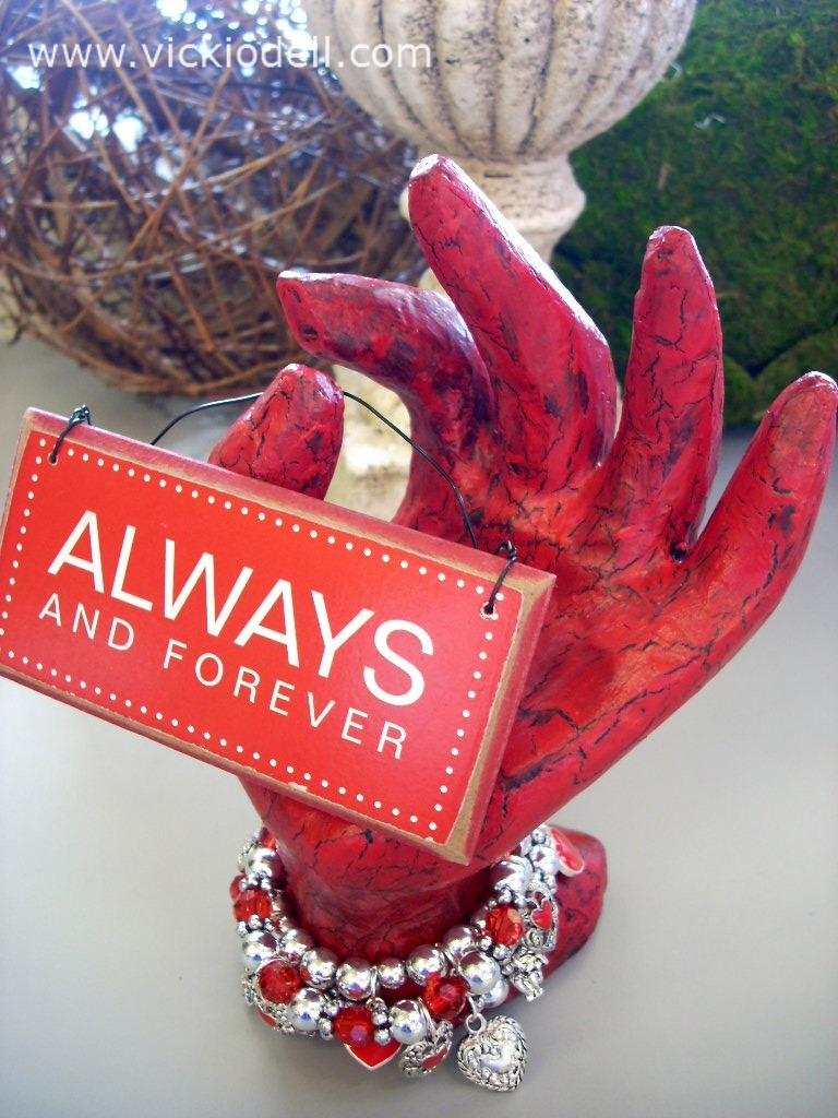 Valentine's Day Decor: The Hand of St. Valentine • Vicki O'Dell