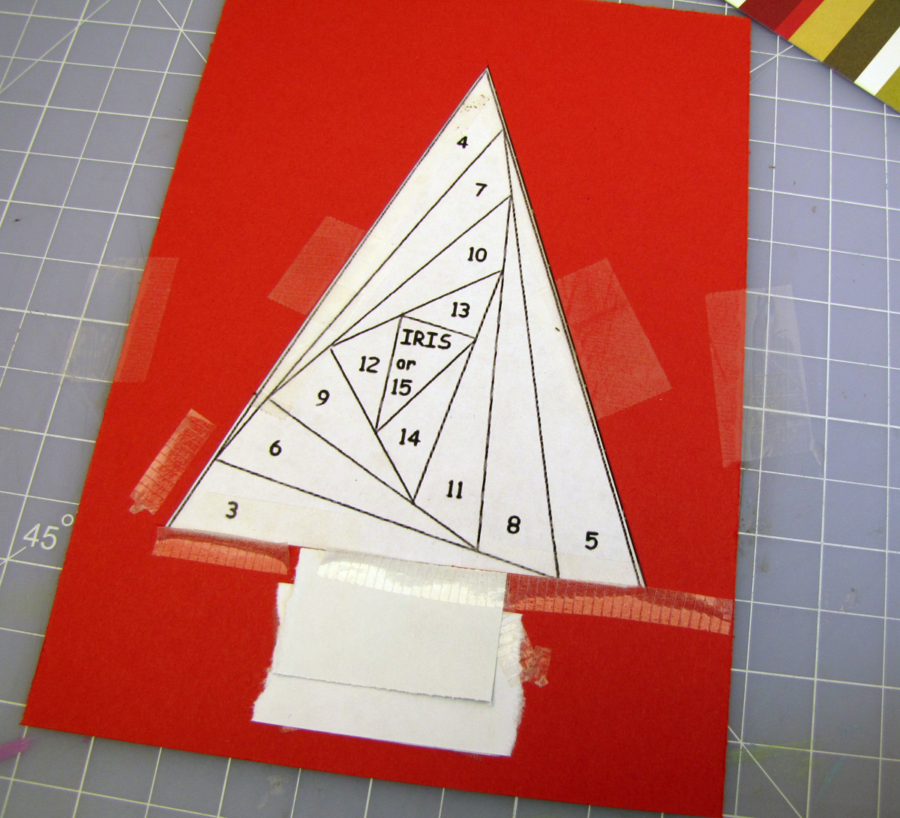 Iris Paper Folding Christmas Tree Card • Vicki O'Dell